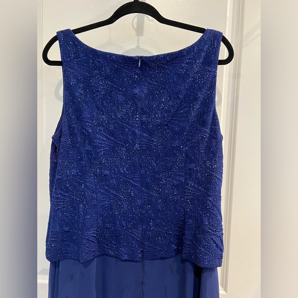 Alex Evenings | Dresses | Alex Evenings Beautiful Long Blue Evening ...
